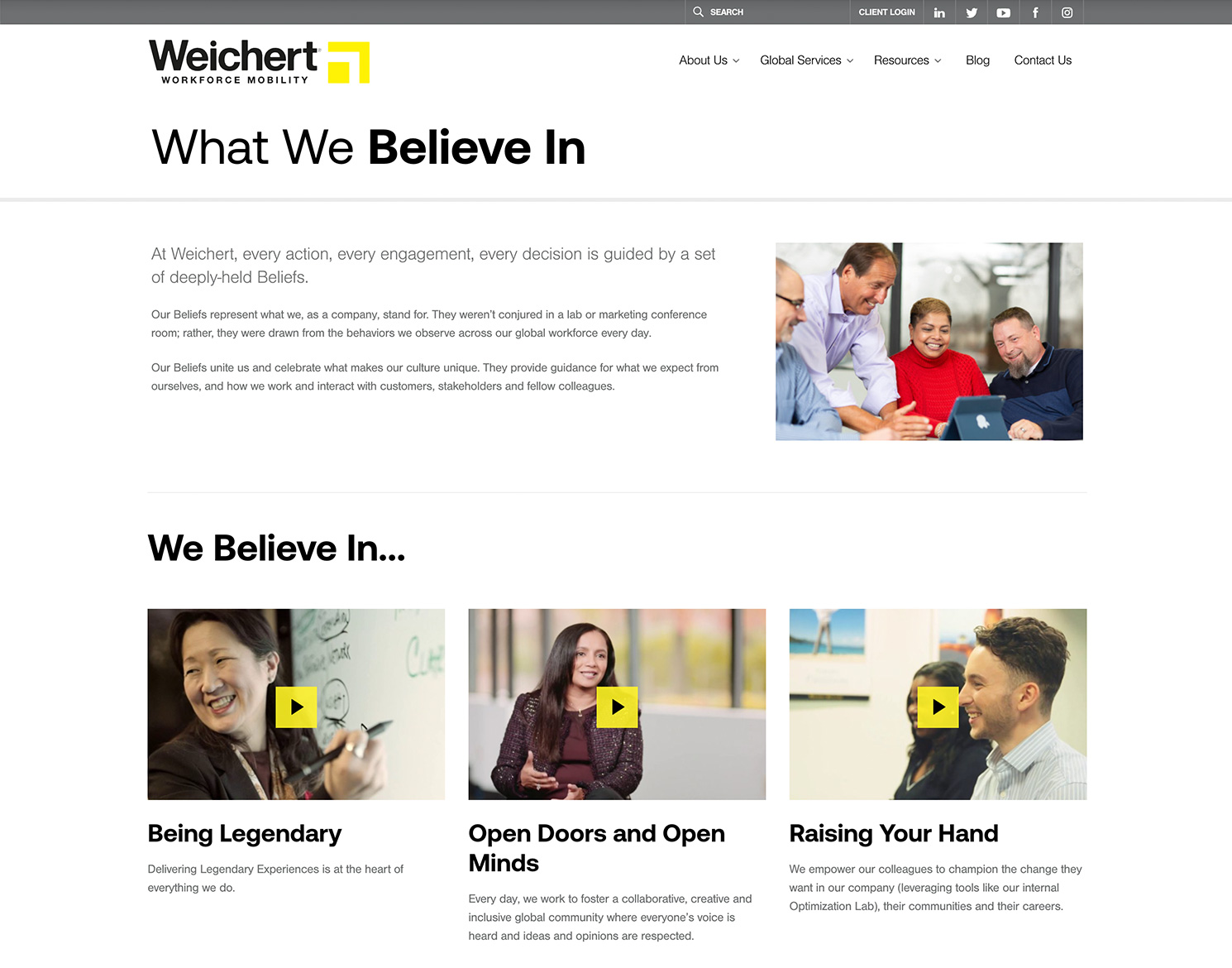 Website & Videography for Weichert | Jackrabbit Design